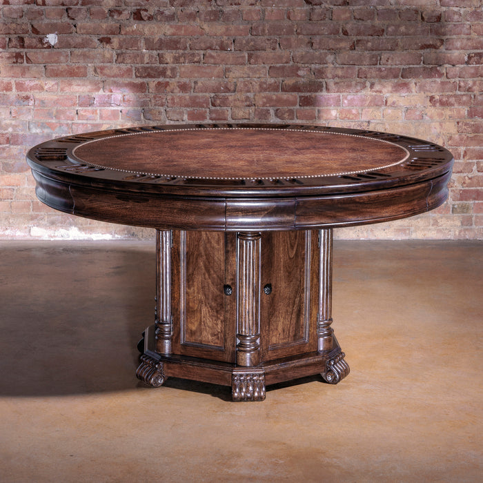 The Outlaw’s Round Reversible Poker Table | Into the West – Into The West