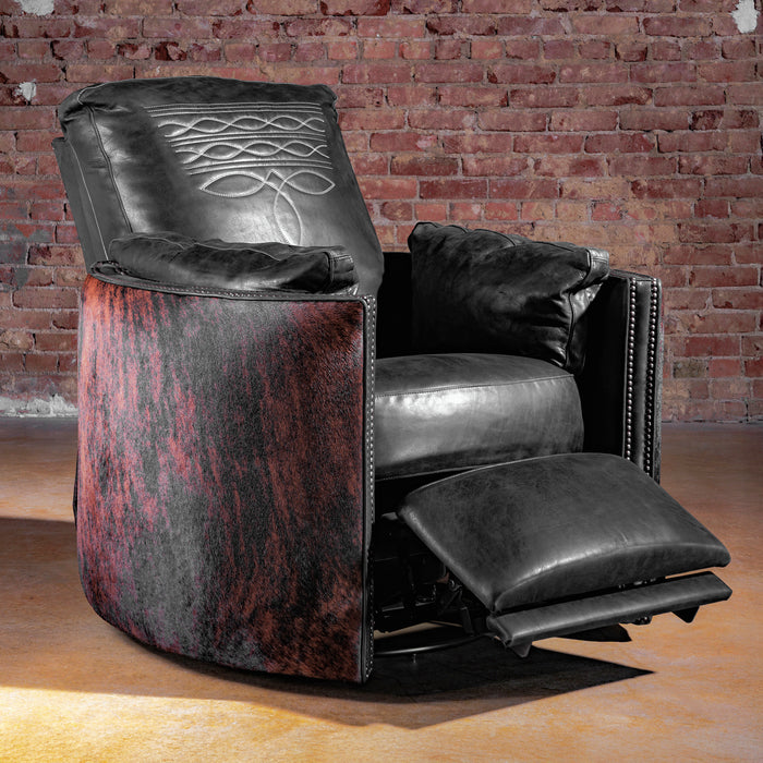 Rio Lobo Brindle Cuddler Recliner | Luxury Western Leather Chair – Into ...