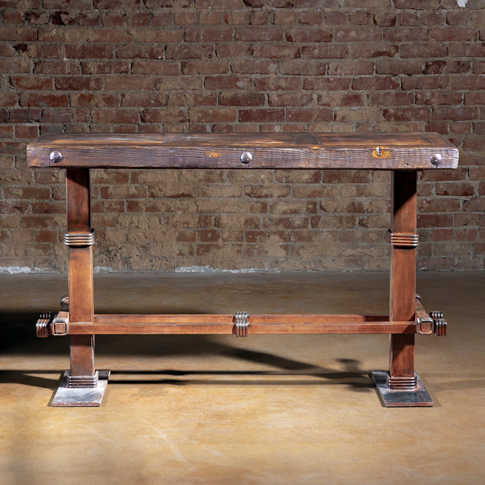 Spur Line Iron Console Table | Western Iron & Reclaimed Wood Console ...